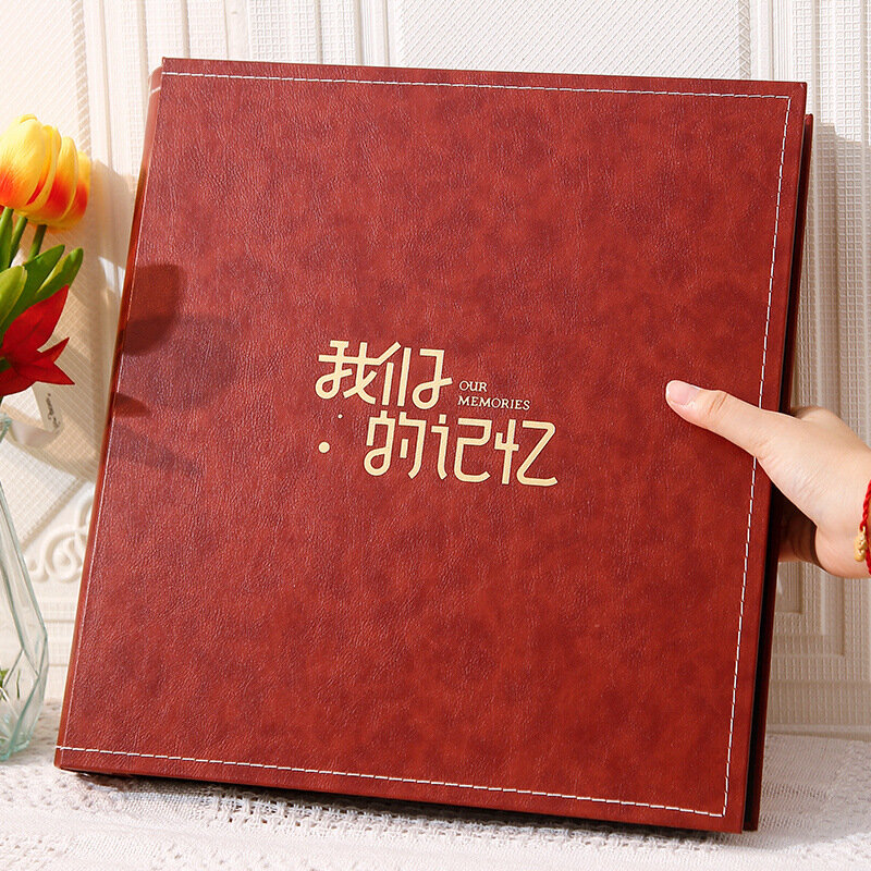 6-дюймовый фотоальбом на 1000 фотографий для пары, семейный фотоальбом большой вместимости, памятный альбом, фотоальбом с проложенными страницами, кожаный 5inch