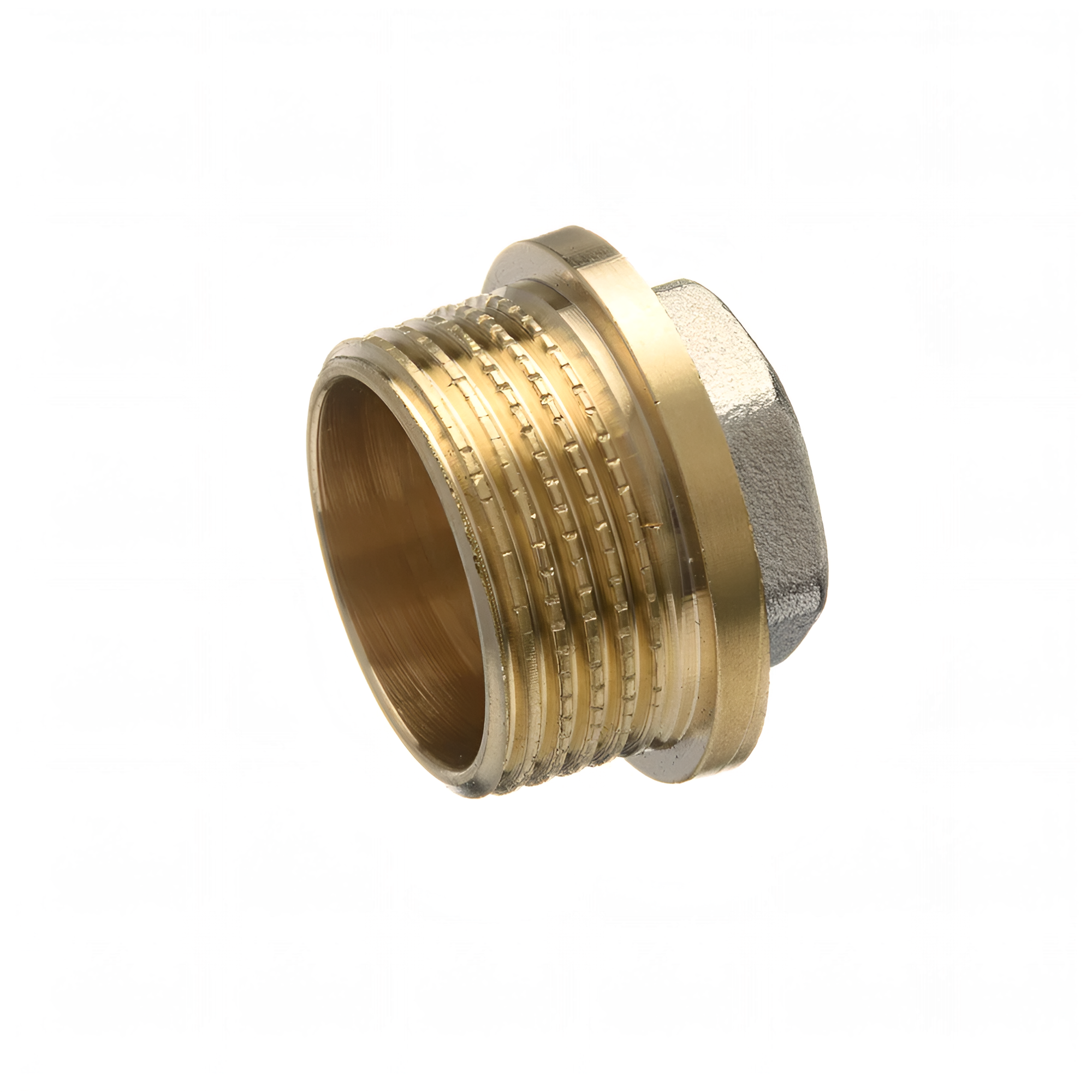 Фитинг для труб, резьбовой, Заглушка 1 1/4" наружная резьба, TST, латунь