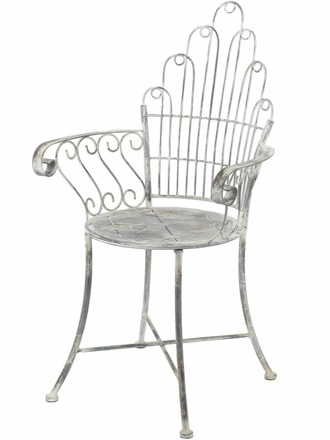 Кресло кованое Прованс 58х57х97см