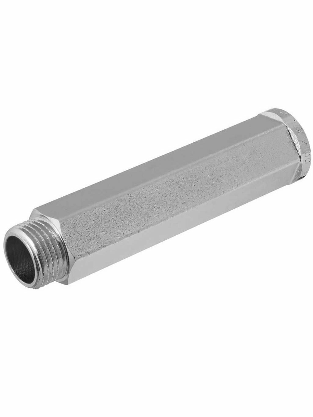 Удлинитель 1/2", г-ш, никель, латунь, 100 мм, шестигранный, MasterProf