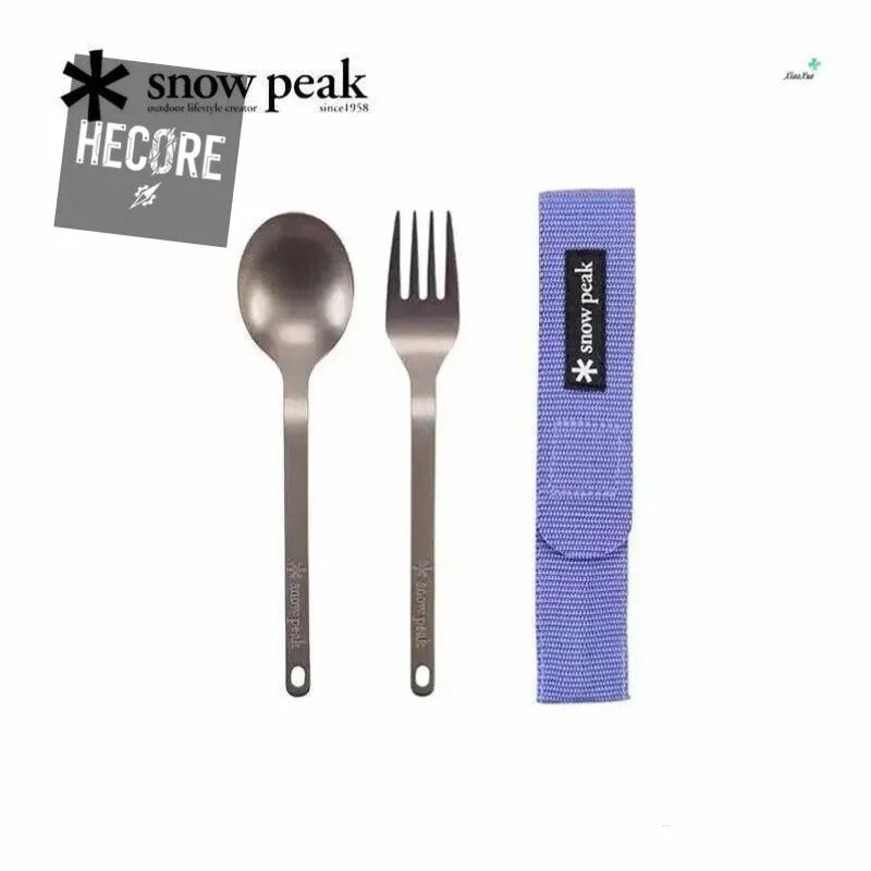Набор столовых приборов из титана Snow Peak Camping: вилка и ложка