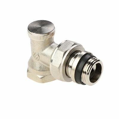Клапан запорно-регулирующий настроечный угловой с кольцом MVI Premium 1/2"