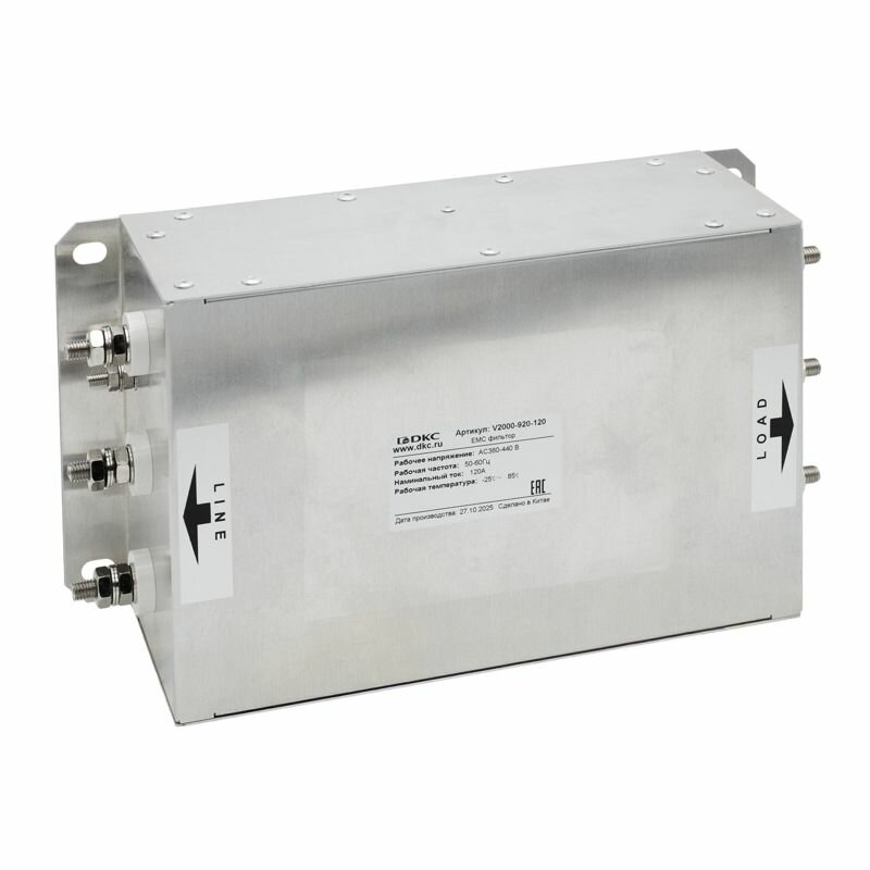 Фильтр для преобразователей частоты 3-х фазный ЭМС DKC V2000-920-120