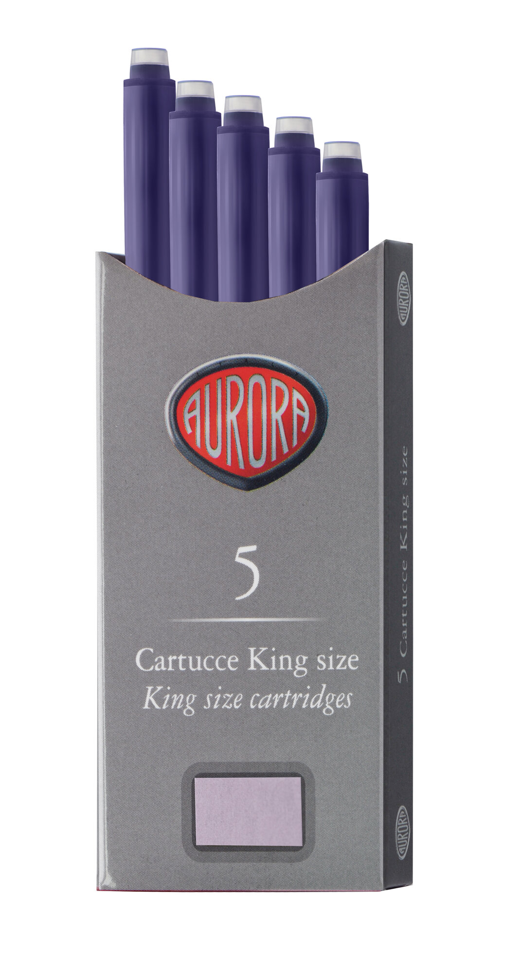 Картридж с чернилами для перьевой ручки Aurora purple, упаковка из 5 шт, 129-MX3