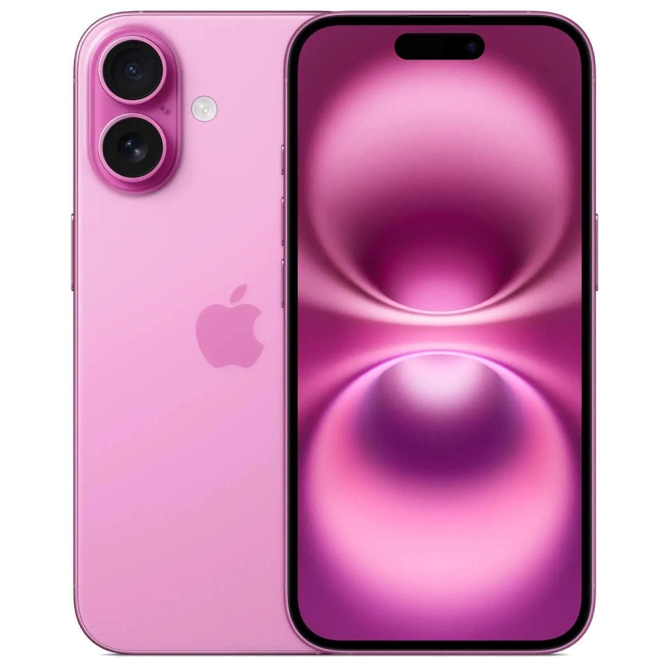 Смартфон Apple iPhone 16 256ГБ Розовый (без RuStore)