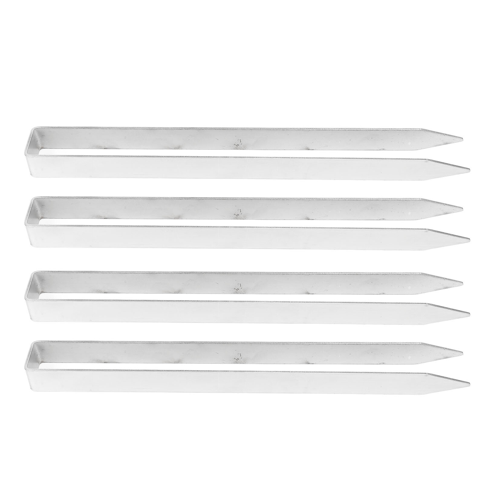 4 шт. U-образных колышков, прочные колышки из нержавеющей стали, U-образные анкеры для арки розы, для ограждения от сорняков, поливной трубы, удерживающей забор