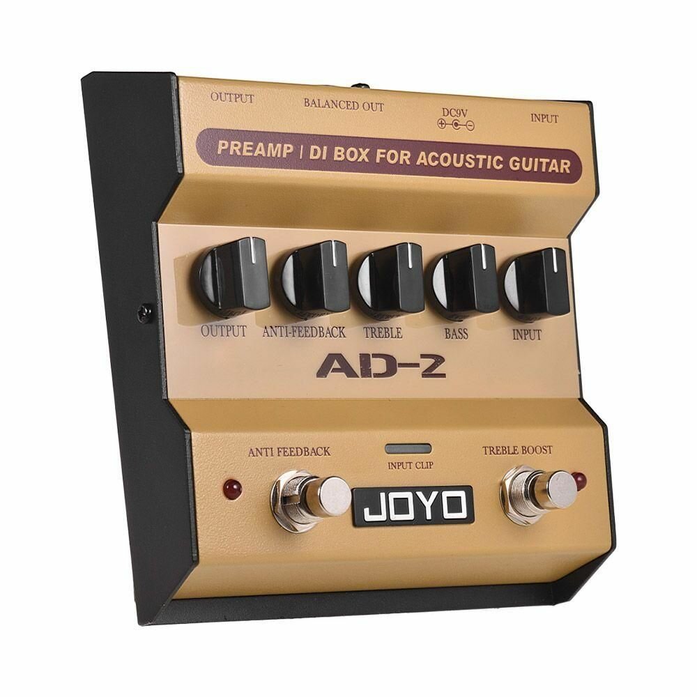 JOYO AD-2 Портативный предусилитель DI Box Педаль эффектов для акустической гитары