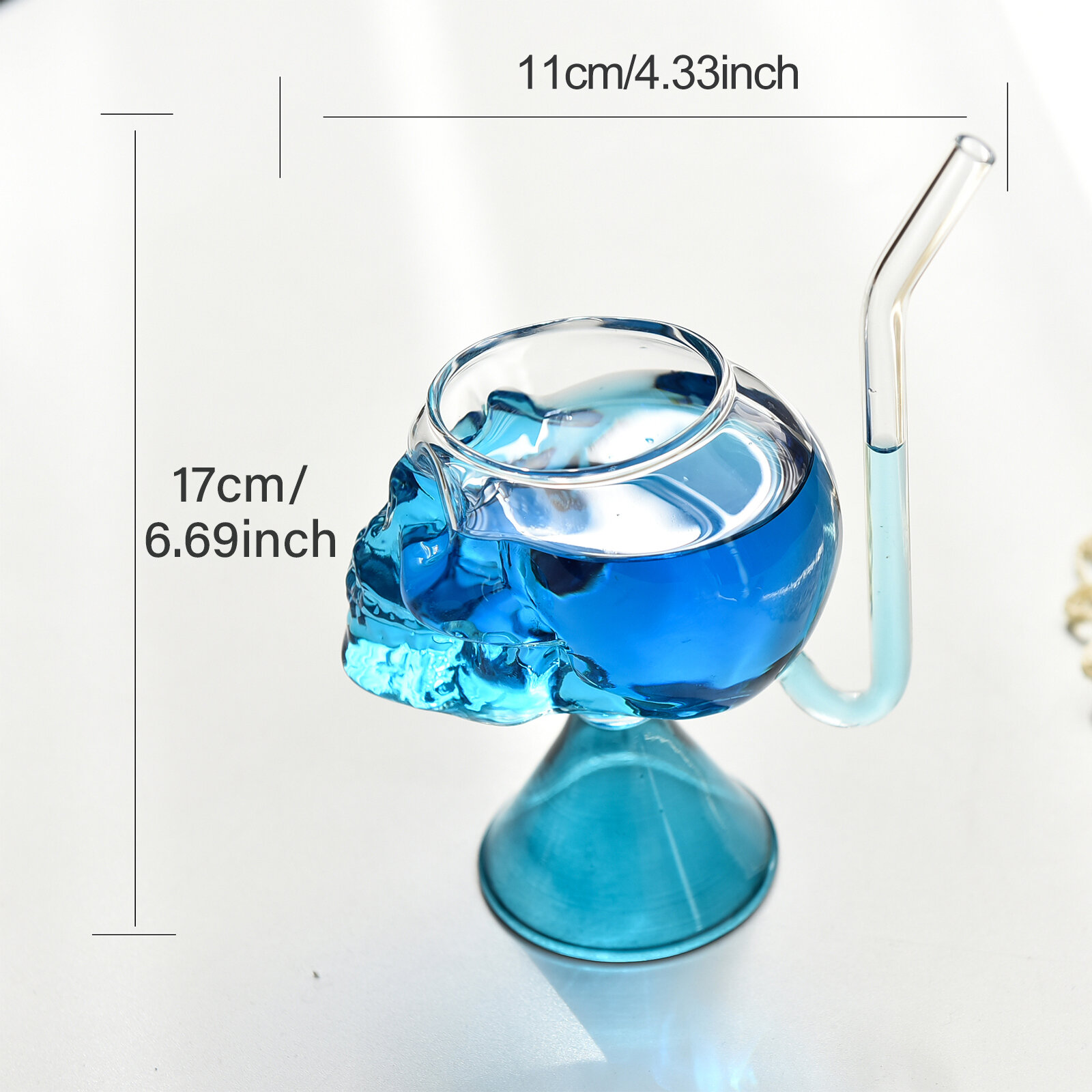 Череп Вампира Стекло Высокоборосиликатное Стекло Череп Хэллоуин Кухня Украшение Чашка для Ароматного Чая Красного Вина