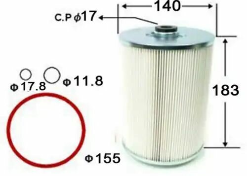 Фильтр масляный Isuzu Tractor Giga 10PD1 EX#7# 90-95, 10PE1 EXD81 95-97, 12PD1 EXD71 92-95,