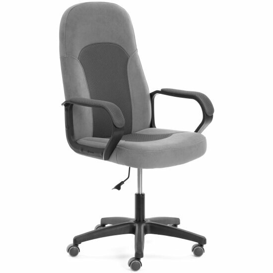 Кресло офисное Tetchair PARMA (22) велюр/ткань, серый