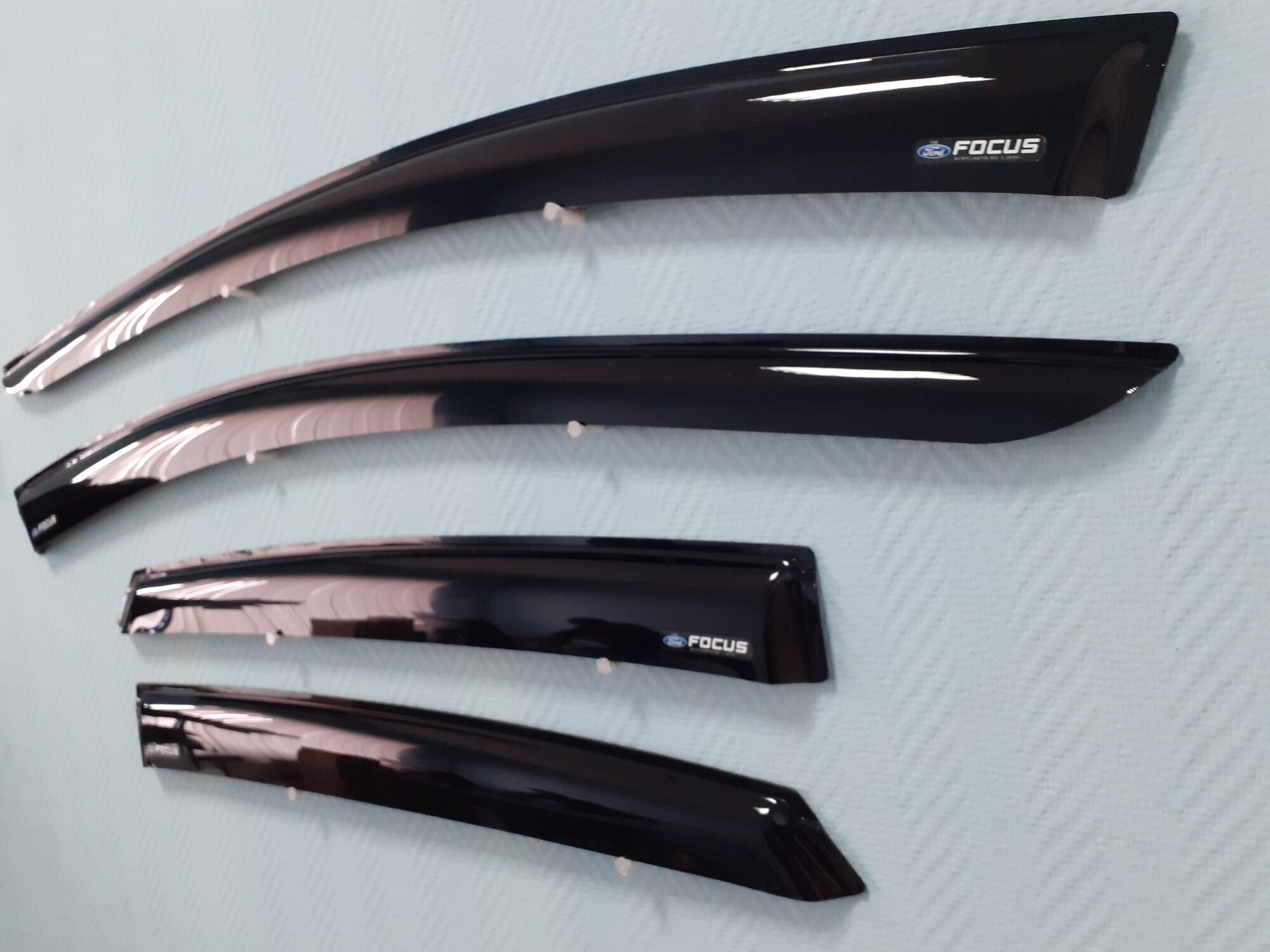 Дефлекторы окон Ford Focus с 2011 по 2019, универсал, к-т 4 шт, скотч 3M