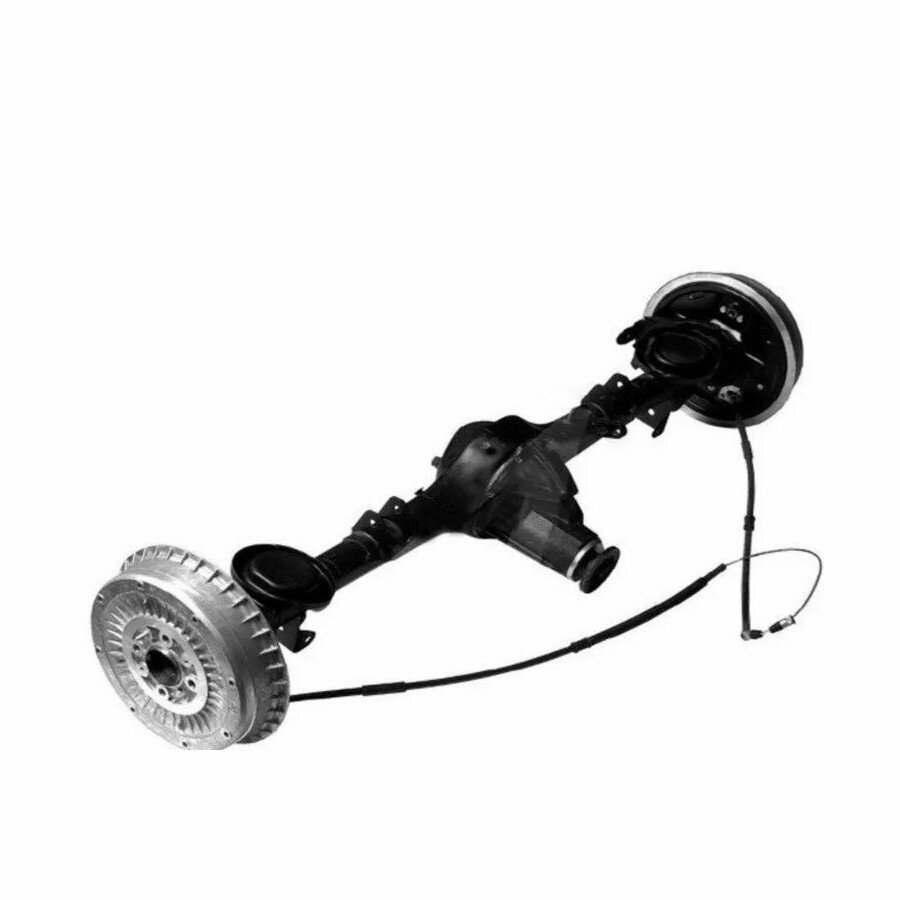 Мост задний с тормозами и тросом ручного привода тормоза в сборе Нива Шевроле, Нива Тревел