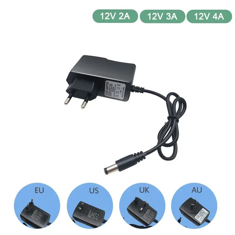 Adiodo Трансформатор освещения 12В 1-8А 12V 2A, EU Plug