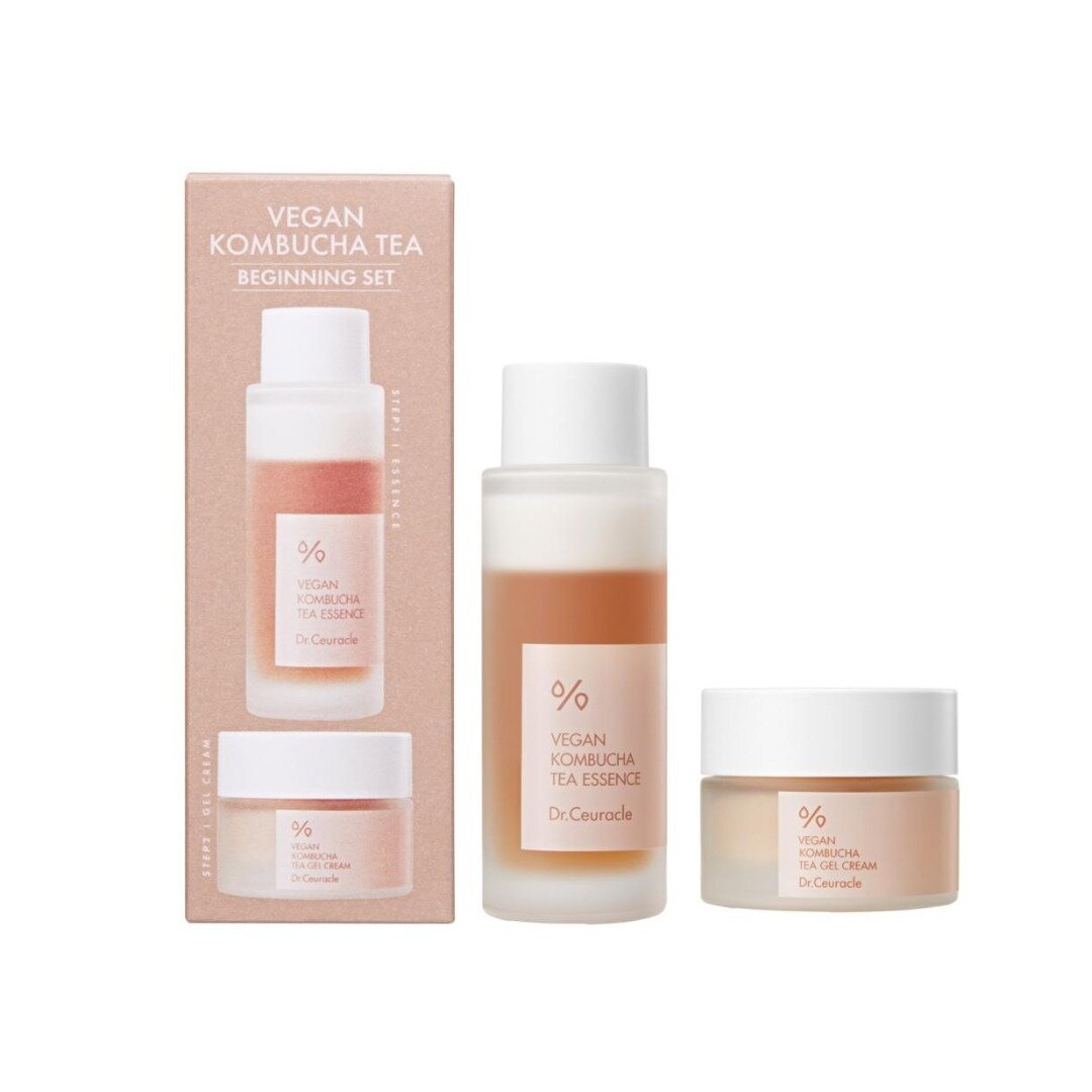 DR.CEURACLE Набор-стартер с чаем комбуча 2 средства Vegan kombucha tea beginning set 50/30g