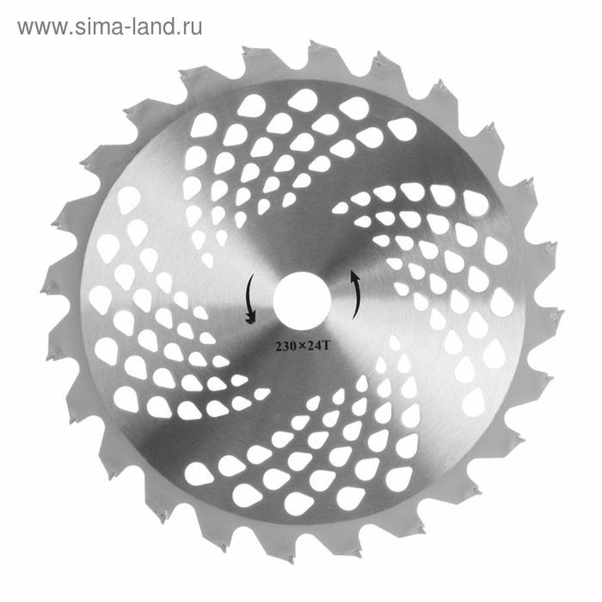 Нож для триммера тундра, металл, 230 х 25.4 мм, 24 зуба, 1 штука