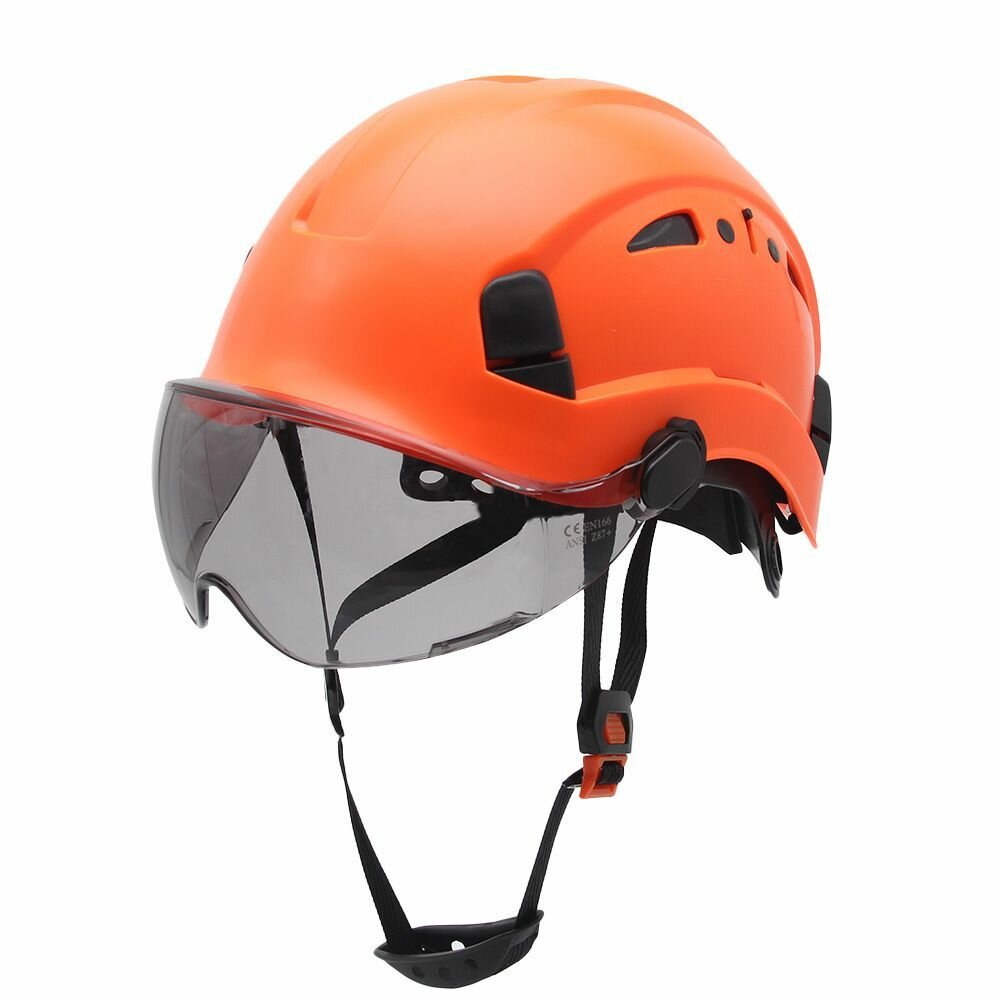 Строительная каска (защитный шлем) с регулируемыми солнцезащитными очками