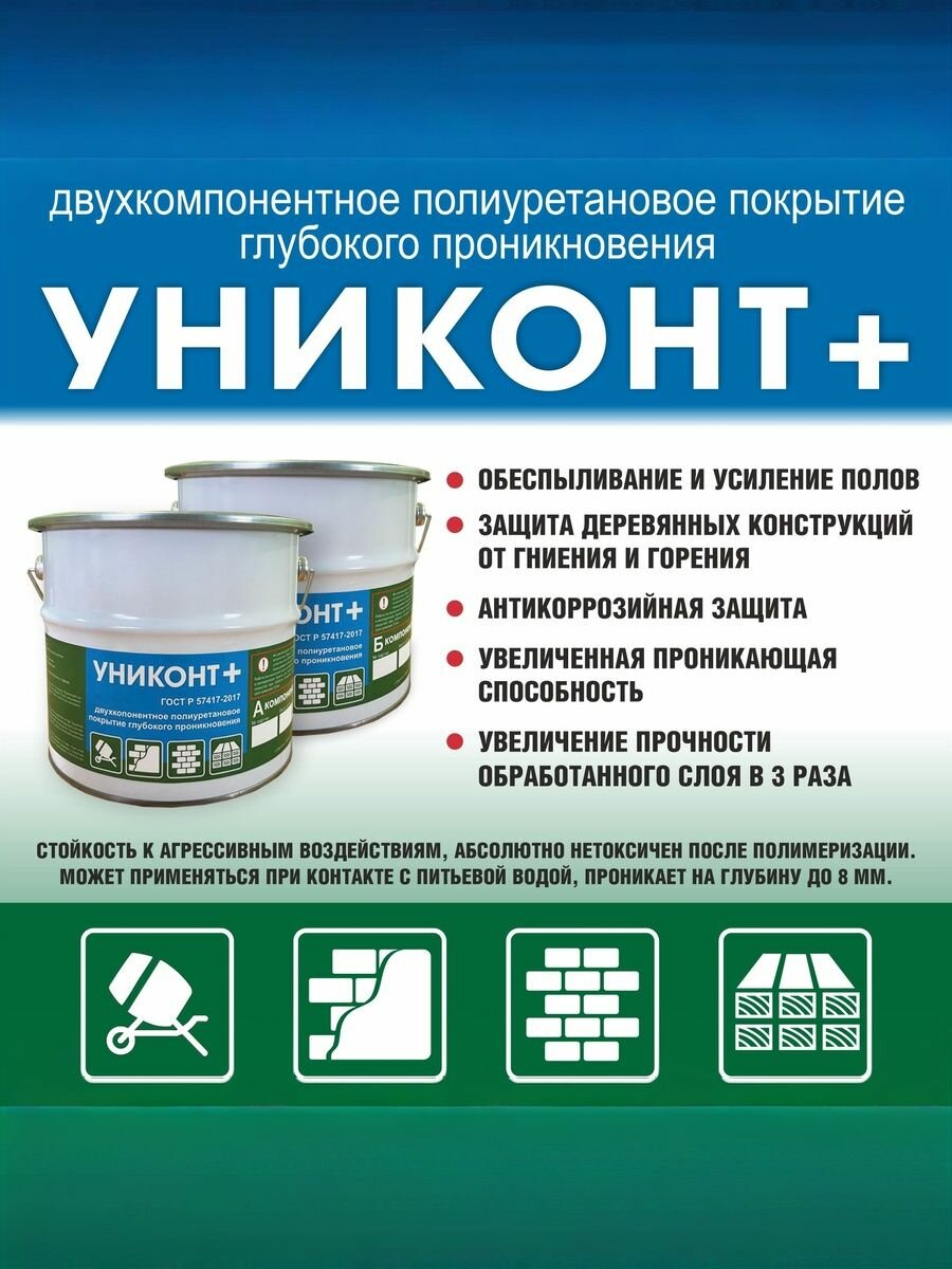 Двухкомпонентное Полиуреутановое покрытие глубокого проникновения
