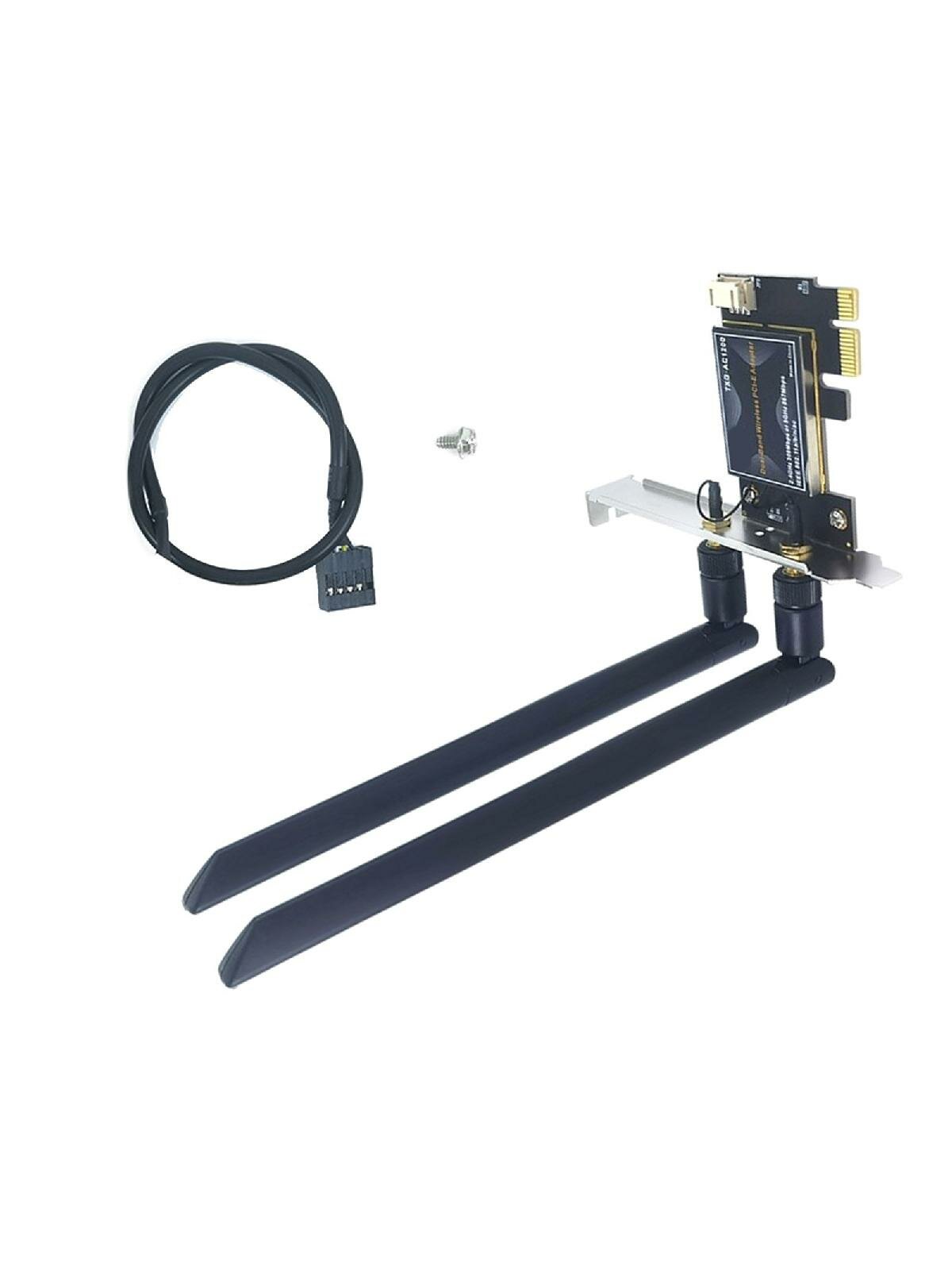 TXG-AC1200 Wlan Card 2.4Ghz 5Ghz 1200M PCIE Desktop Wirelessly Networking Adapters WIFI Receiver
