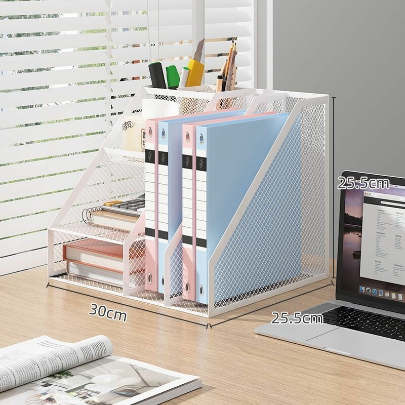 Лоток для бумаг, Металлический многослойный ящик для хранения документов, книжная полка вертикальное отделение