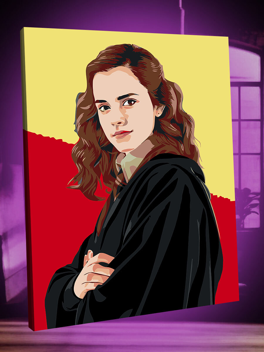 Картина по номерам "Гермиона Джин Грейнджер" холст на подрамнике 40х50
