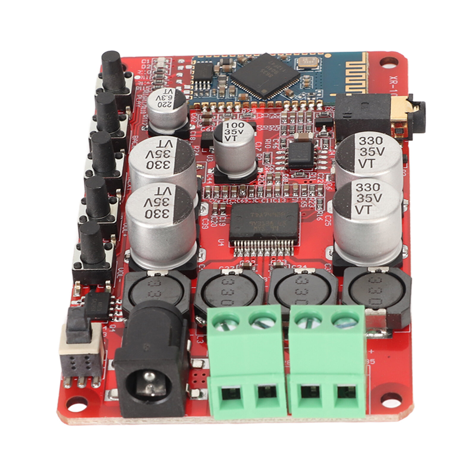 Плата усилителя Bluetooth TDA7492P 2.1 канала 50Вт+50Вт, питание 8‑25В, для домашней аудиосистемы, DIY беспроводных колонок, одноканальный Bluetooth усилитель мощности. — фото 1