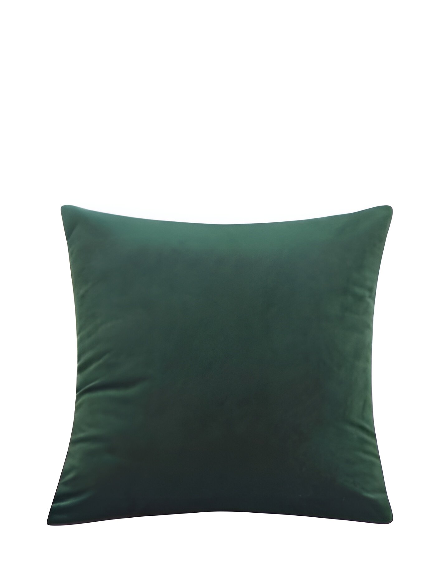 Чехол для декоративной подушки 45х45 см, темно-зеленый