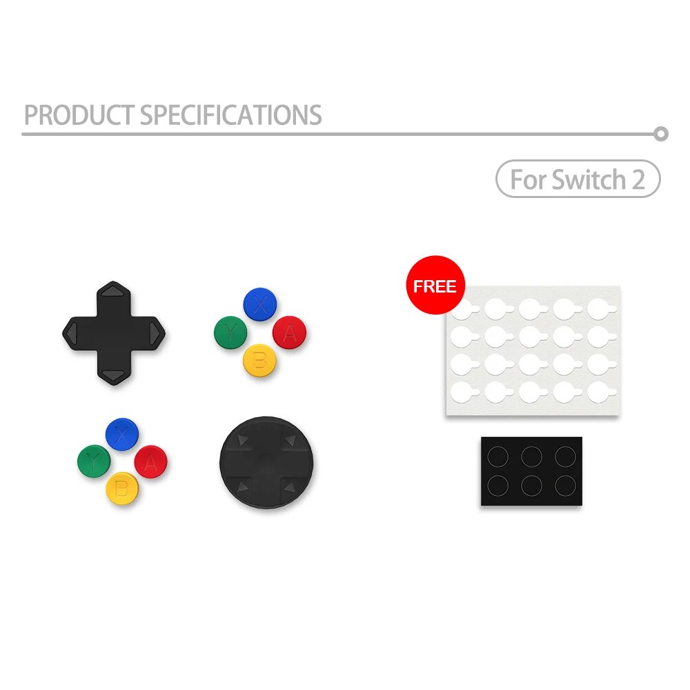 Комплект кнопок D-Pad Erilles для Nintendo Switch 2