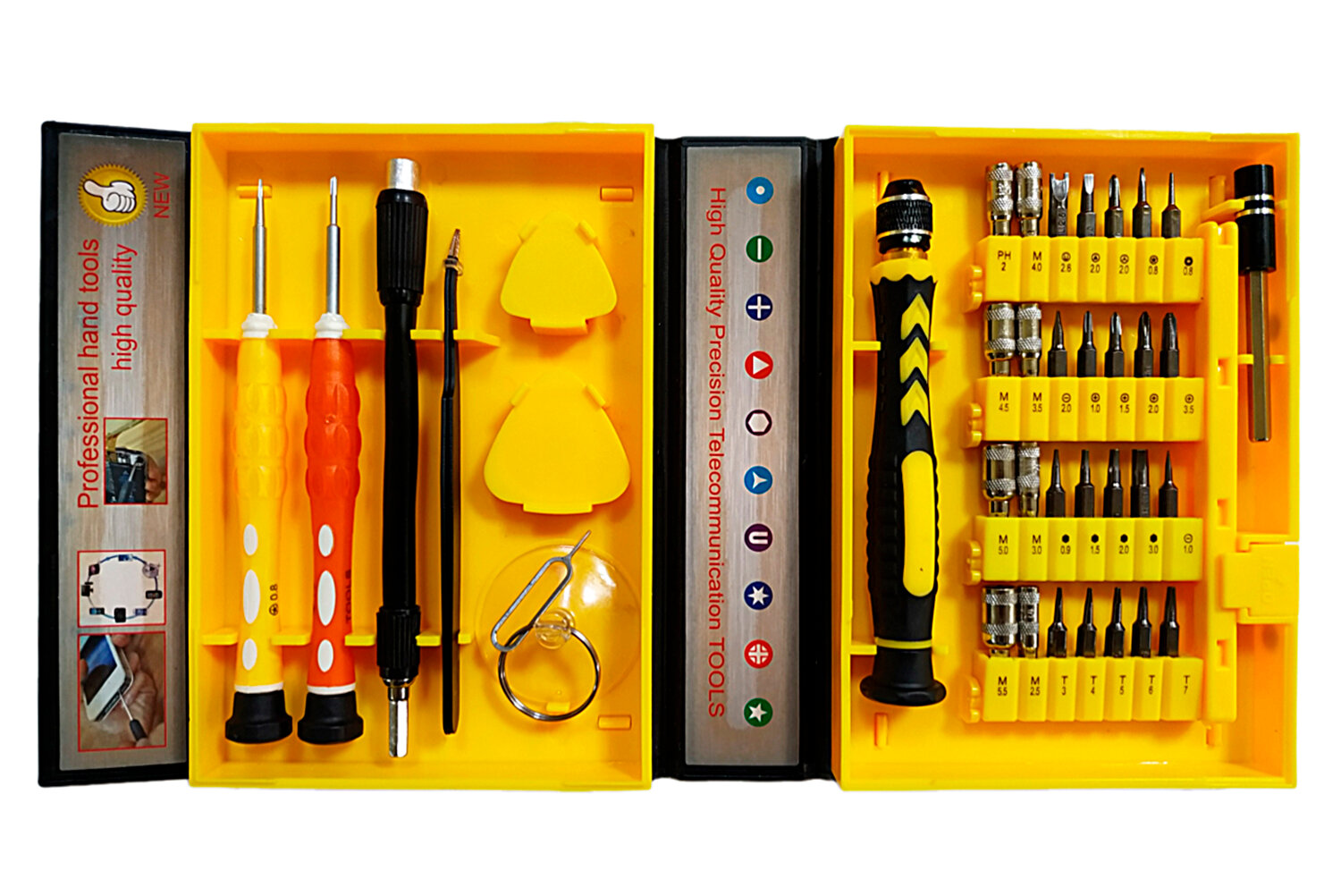 Набор 6097A прецизионных отверток-БИТ для ремонта айфонов, планшетов, 38 предметов