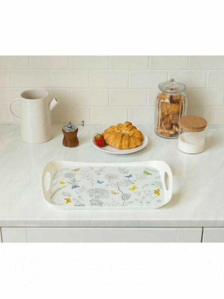 Поднос с декором 412*270*50 мм