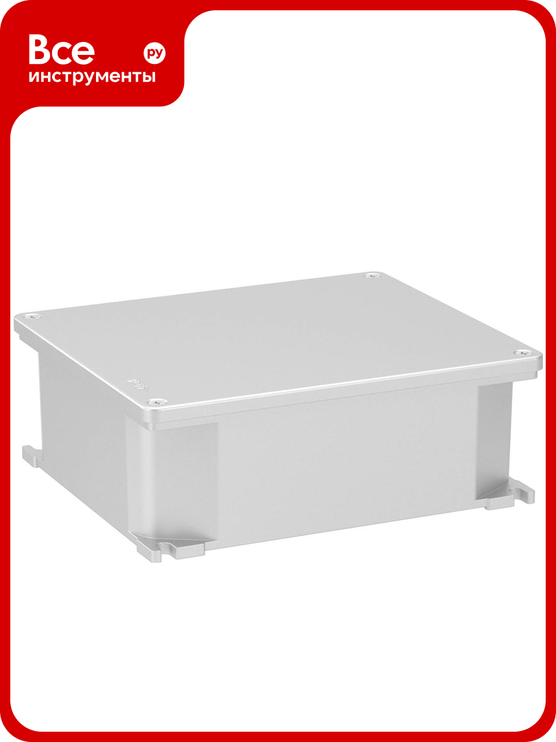 Коробка ответвительная DKC алюминиевая окрашенная, IP66/IP67, RAL9006, 239x202x85мм 1 ШТ 65304, 239х202х85