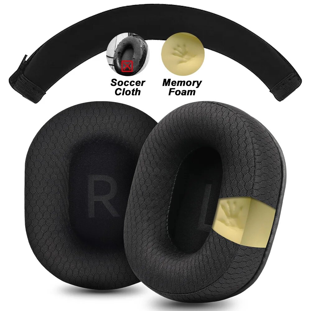 Амбушюры для наушников HyperX Cloud Alpha, II, III, Stinger, Silver, Core, X, S, Pro C(PRO)Black Combo