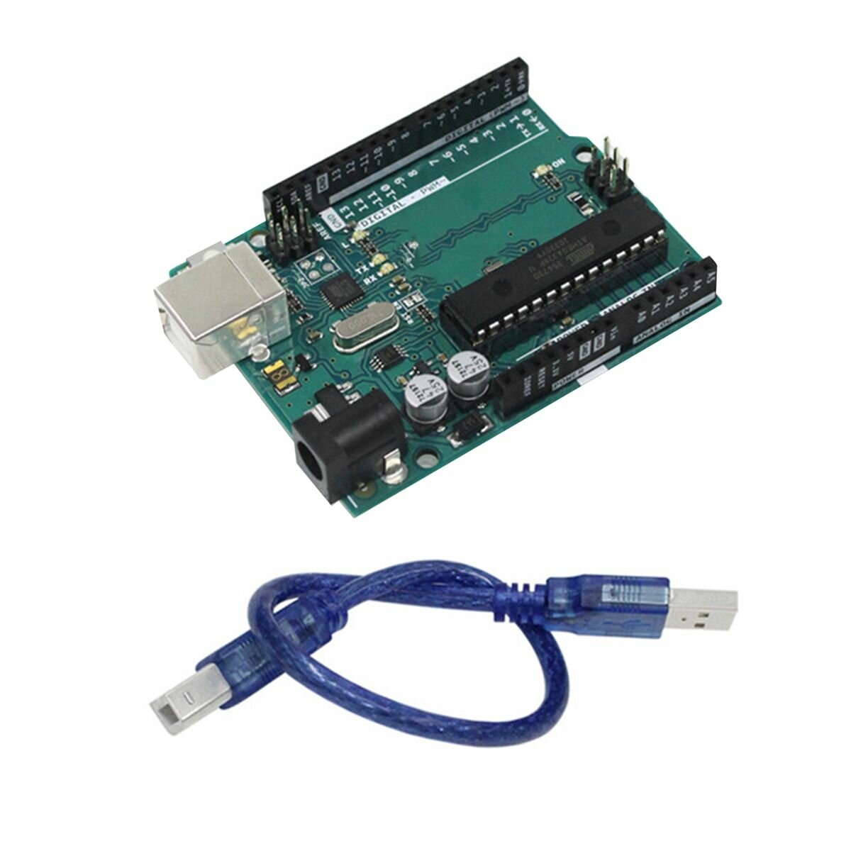 Макетная плата MyPads для Atmega328P 32 КБ с кабелем для передачи данных
