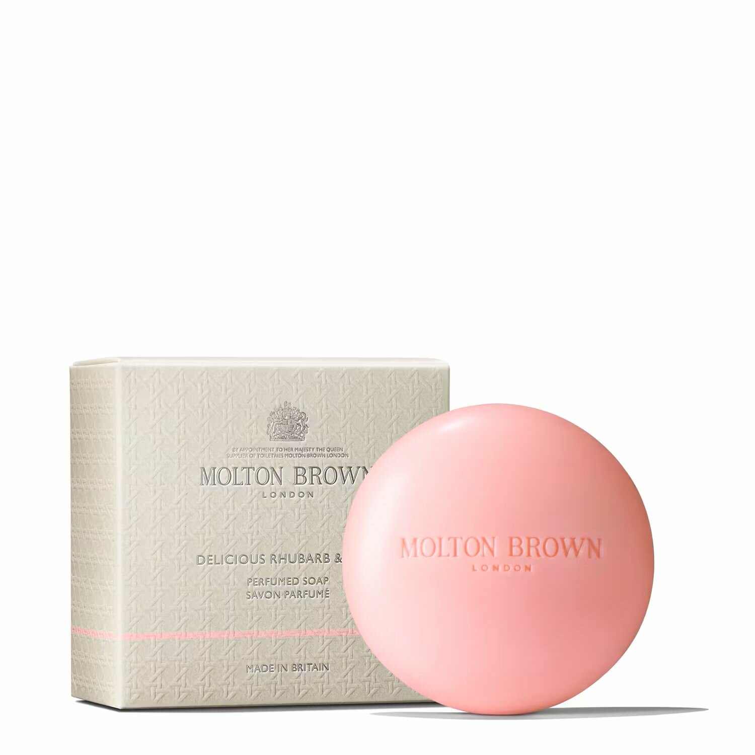 Твердое мыло для рук Molton Brown Delicious Rhubarb & Rose Perfumed Soap 150g
