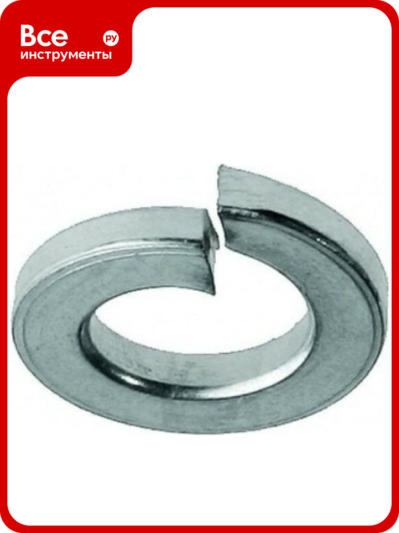 Пружинная шайба гровер DINFIX DIN 127 сталь А2, резьба М3, 500 шт, по ГОСТ 6402-70, соответствие