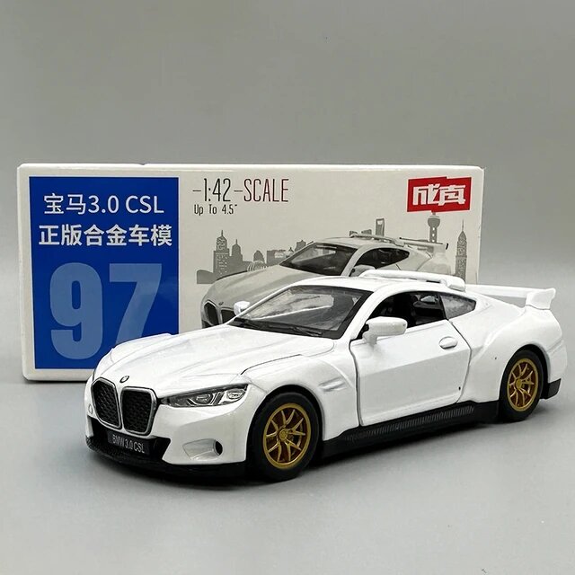1:42 BMW CSL 3.0 1:47 BMW I7 литые игрушечные машинки и модели автомобилей Миниатюрная масштабная модель игрушечного автомобиля для детей