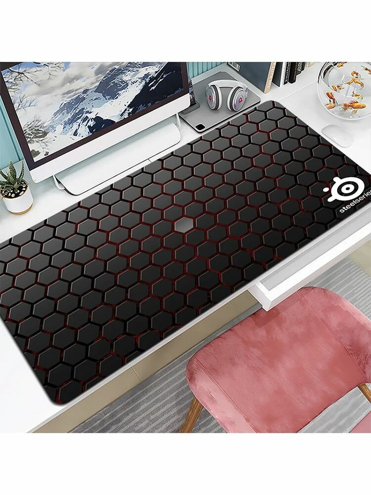 Коврик для клавиатуры SteelSeries Sai Rui 400x900, нескользящее основание, цвет шоколадный