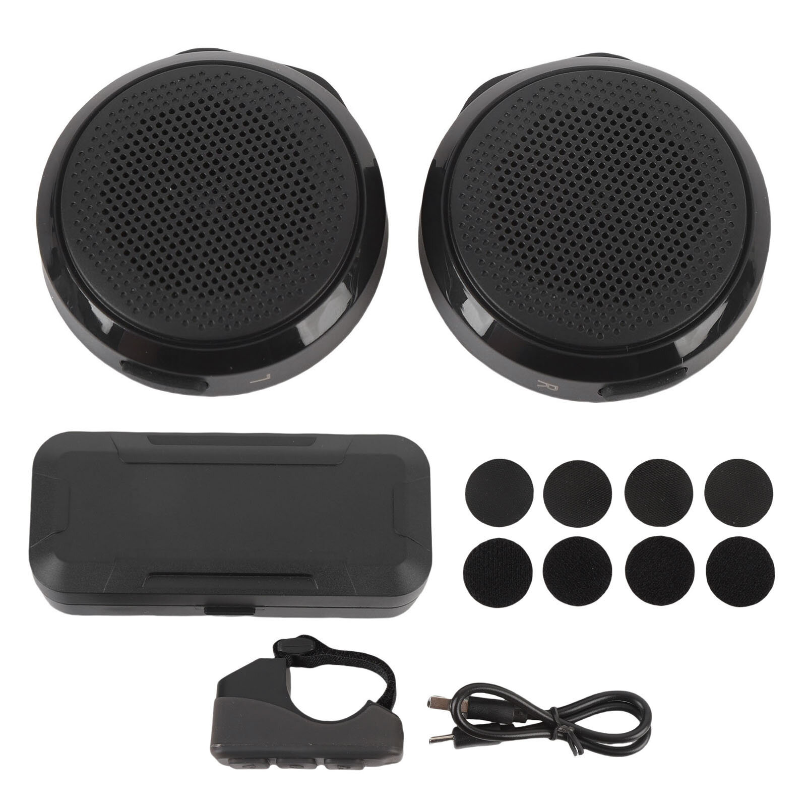 Мотоциклетная Bluetooth-Гарнитура с Зарядным Чехлом Пульт Дистанционного Управления 50 Часов Автономной Работы Беспроводной Динамик в Шлеме для Занятий Спортом на открытом воздухе Катание На Лыжах Скалолазание