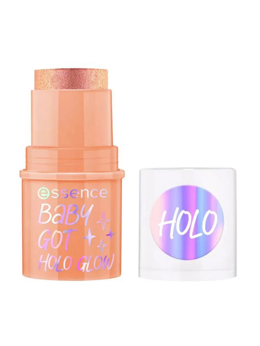 Essence Хайлайтер в стике Baby Got Holo Glow тон 10 Holy Apricotly