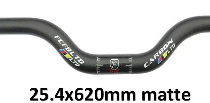 Карбоновый руль BMX FCFB ласточка 25,4/31,8 мм матовый matte