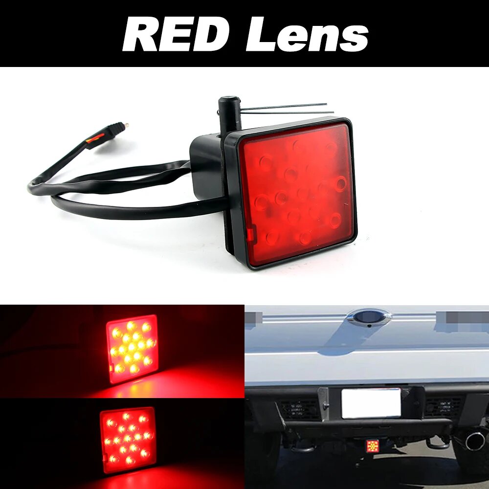 Красный стоп-сигнал для прицепа 15 LED 2"