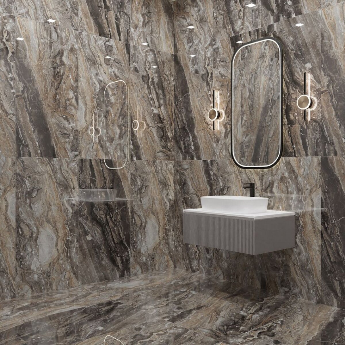 Керамогранит Neodom Amadeus Polished 60x120 N20328 мрамор Глазурованная, Износостойкая, Морозостойкая, морозостойкая