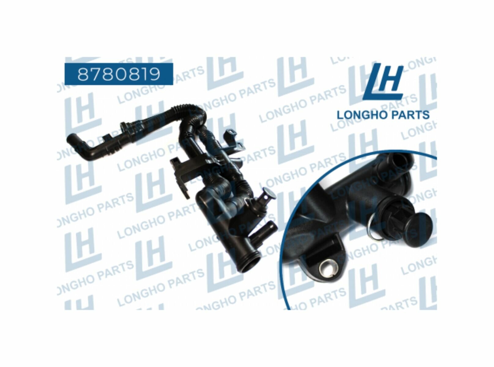 Патрубок Системы Охлаждения Pадиатора\ Peugeot Partner 307, 407 1.6Hdi 1336X3(Longho 8780819)