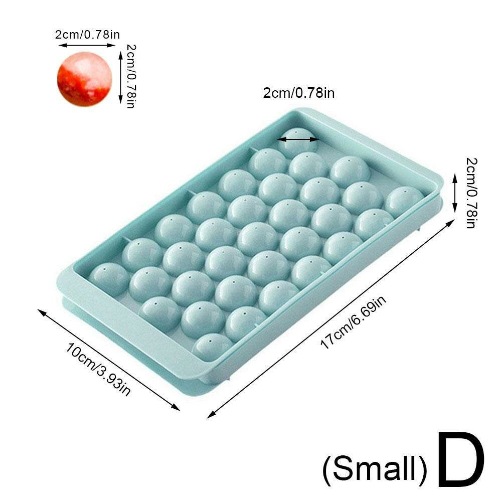 Круглая форма для кубиков льда своими руками на 33 ячейки, Подходит для приготовления коктейлей и напитков