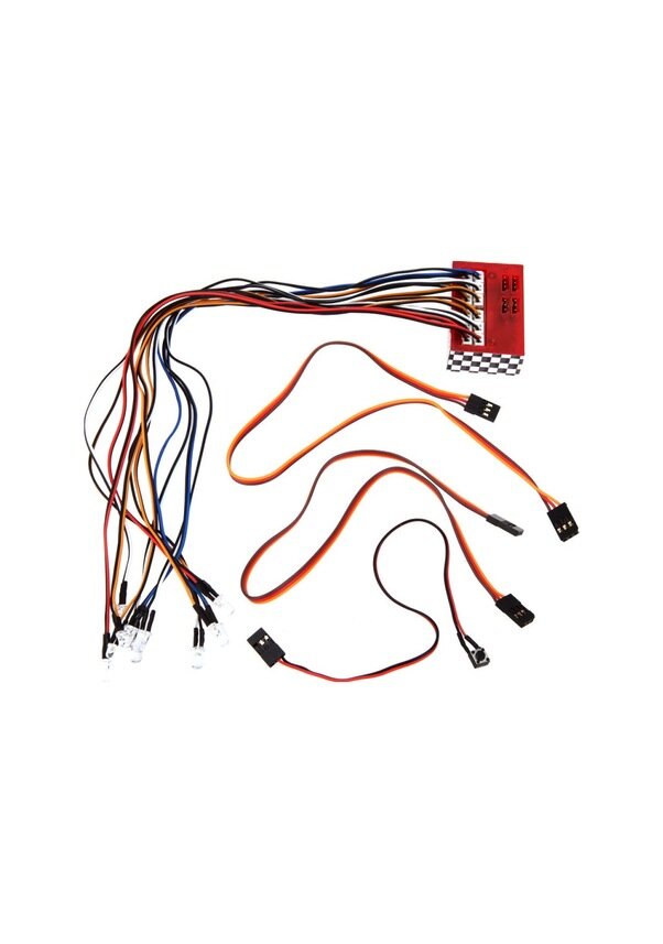 Многофункциональный сверхяркий светодиодный фонарь Leezsing Ax-003 для модели автомобиля с дистанционным управлением HSP Traxxas Tamiya CC01 4WD Axial Scx10 масштабом 1/10 1/8