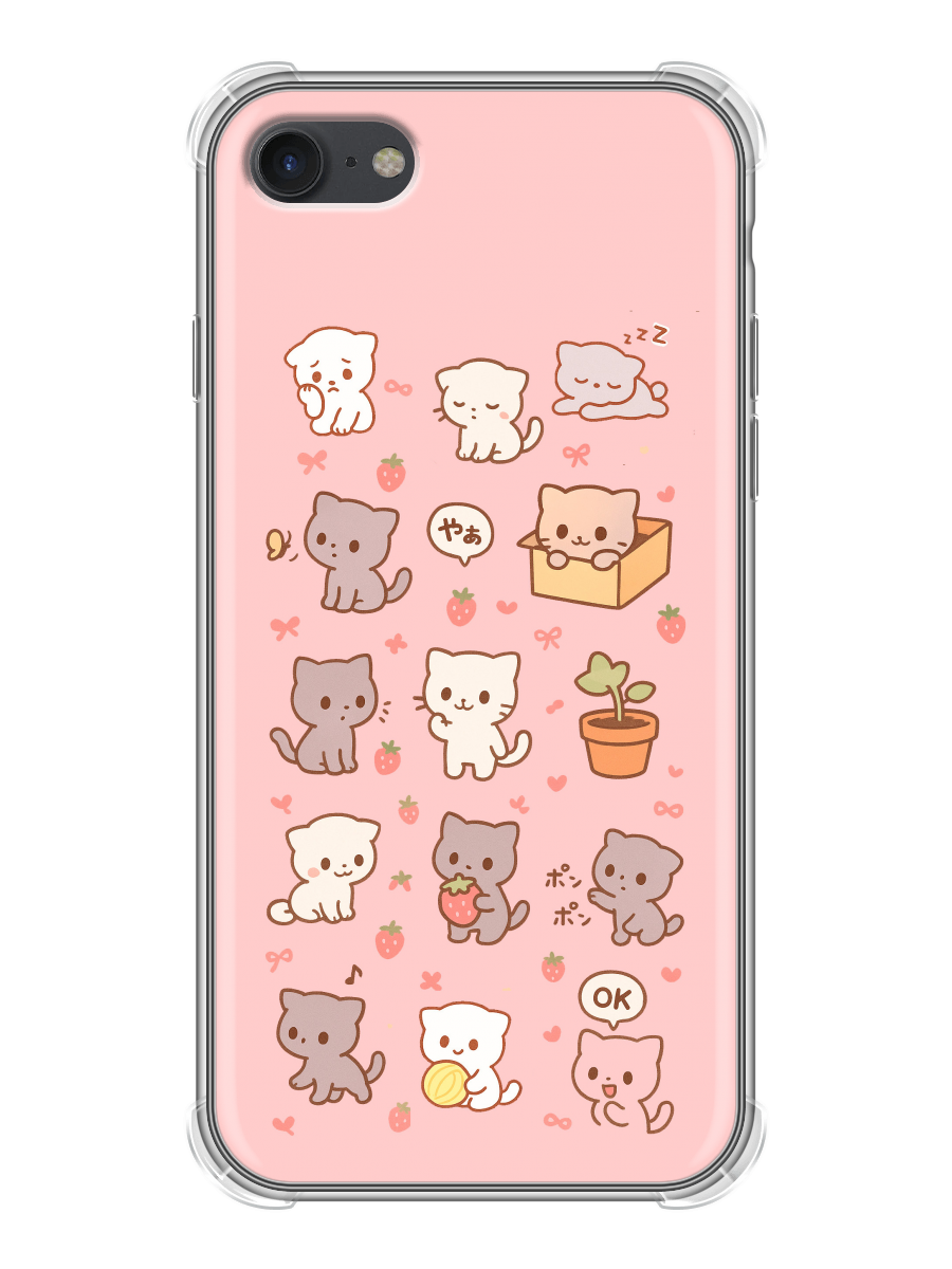 Чехол для iPhone 7, 8, SE 2020 (SE 2), SE 2022 (SE 3) с принтом для девочек (Айфон 7, 8, СЕ 2020 (СЕ 2), СЕ 2022 (СЕ 3))