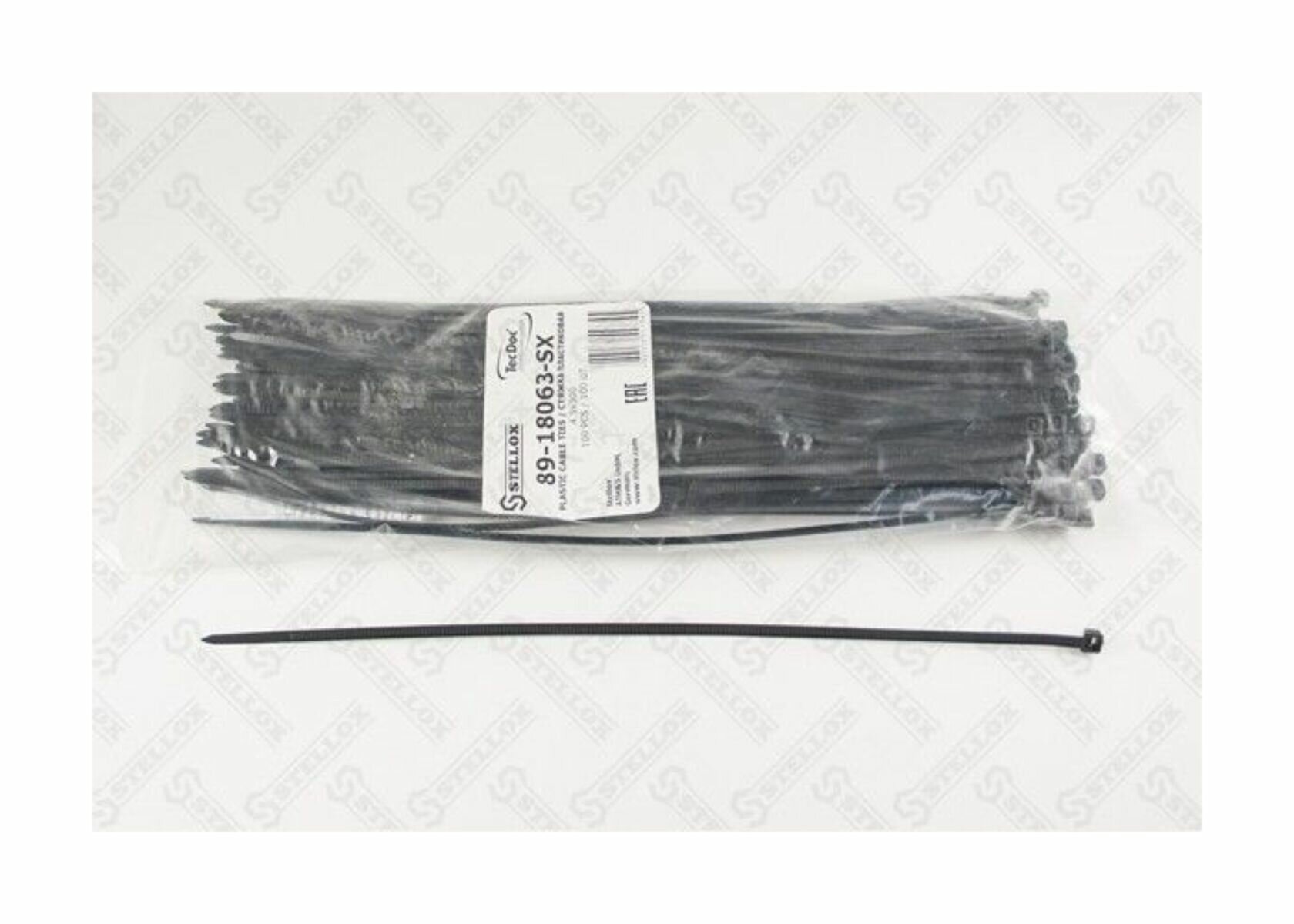 К-Кт Стяжек Пластиковых 100Шт. 4.5Х300(Stellox 8918063Sx)