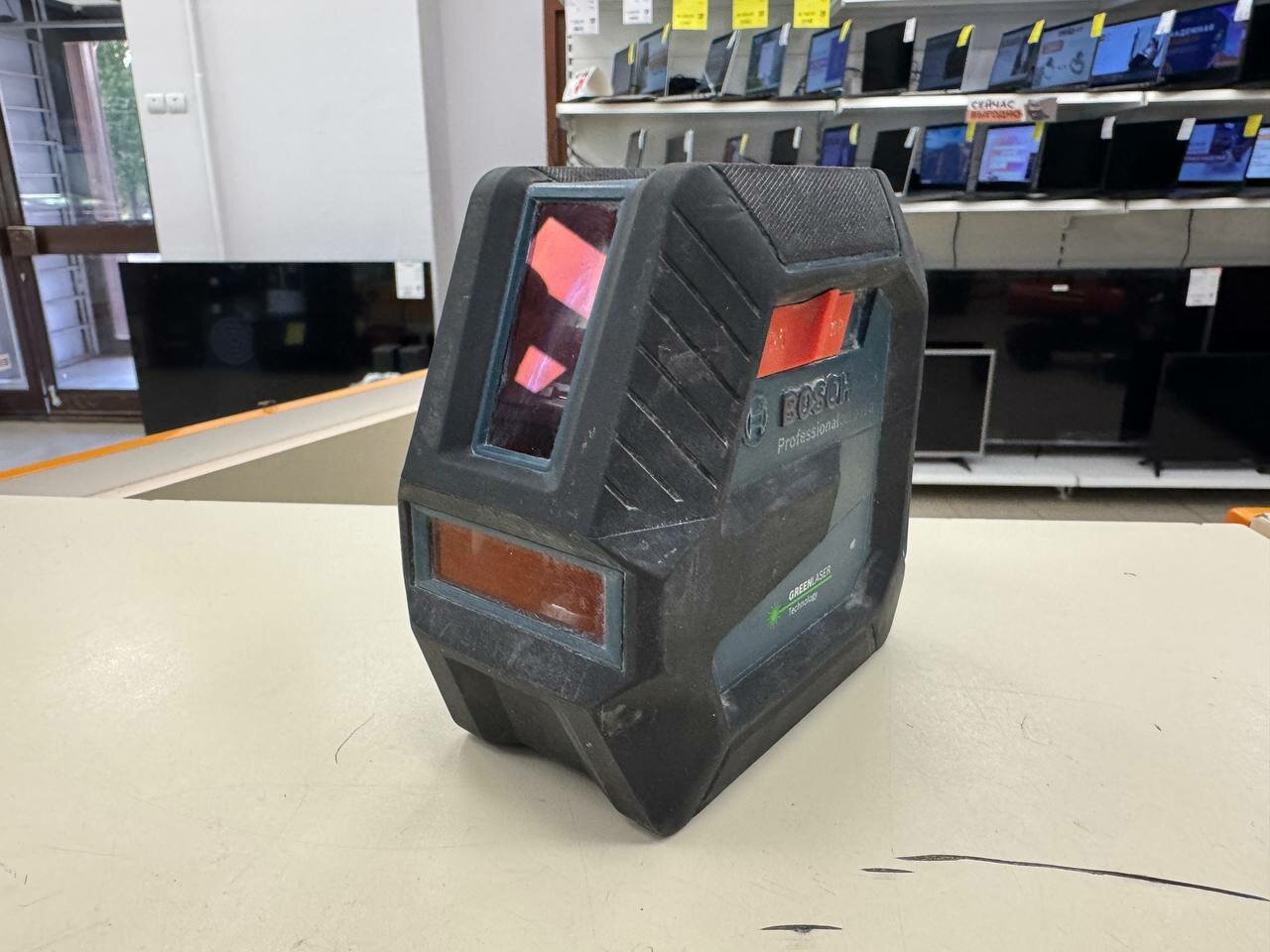 Лазерный нивелир Bosch GLL 2-15G + LB10 + BT150 0.601.063. W01, б/у, уценка