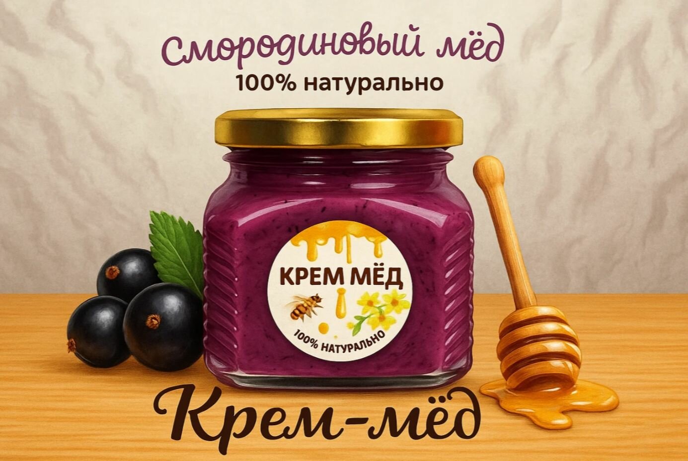 Крем-мед смородиновый
