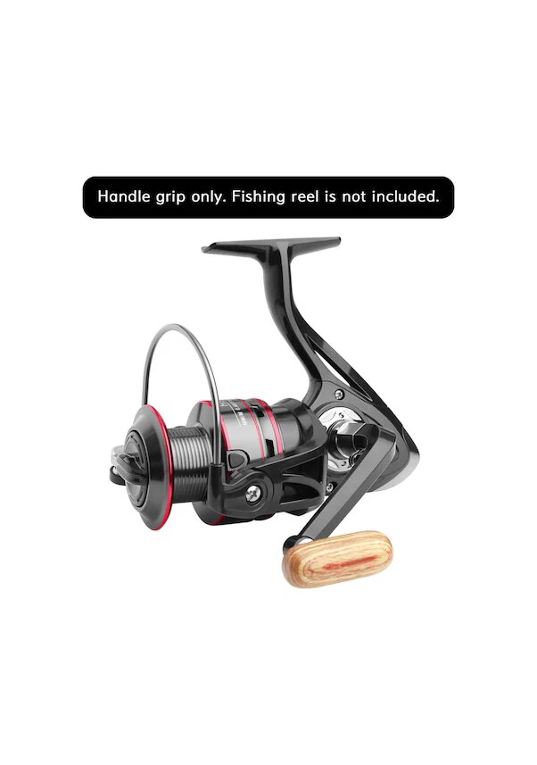 Рыболовная катушка с металлическими наручными часами и деревянной ручкой, складная рыболовная катушка, аксессуар большого размера, 3 предмета