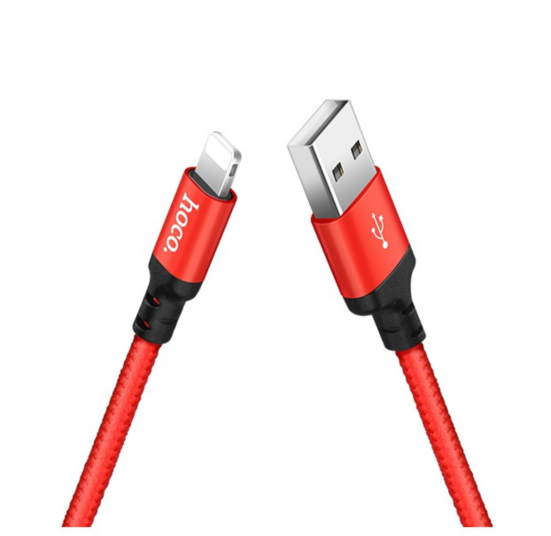 USB дата кабель Lightning, HOCO, X14, 2М, красный